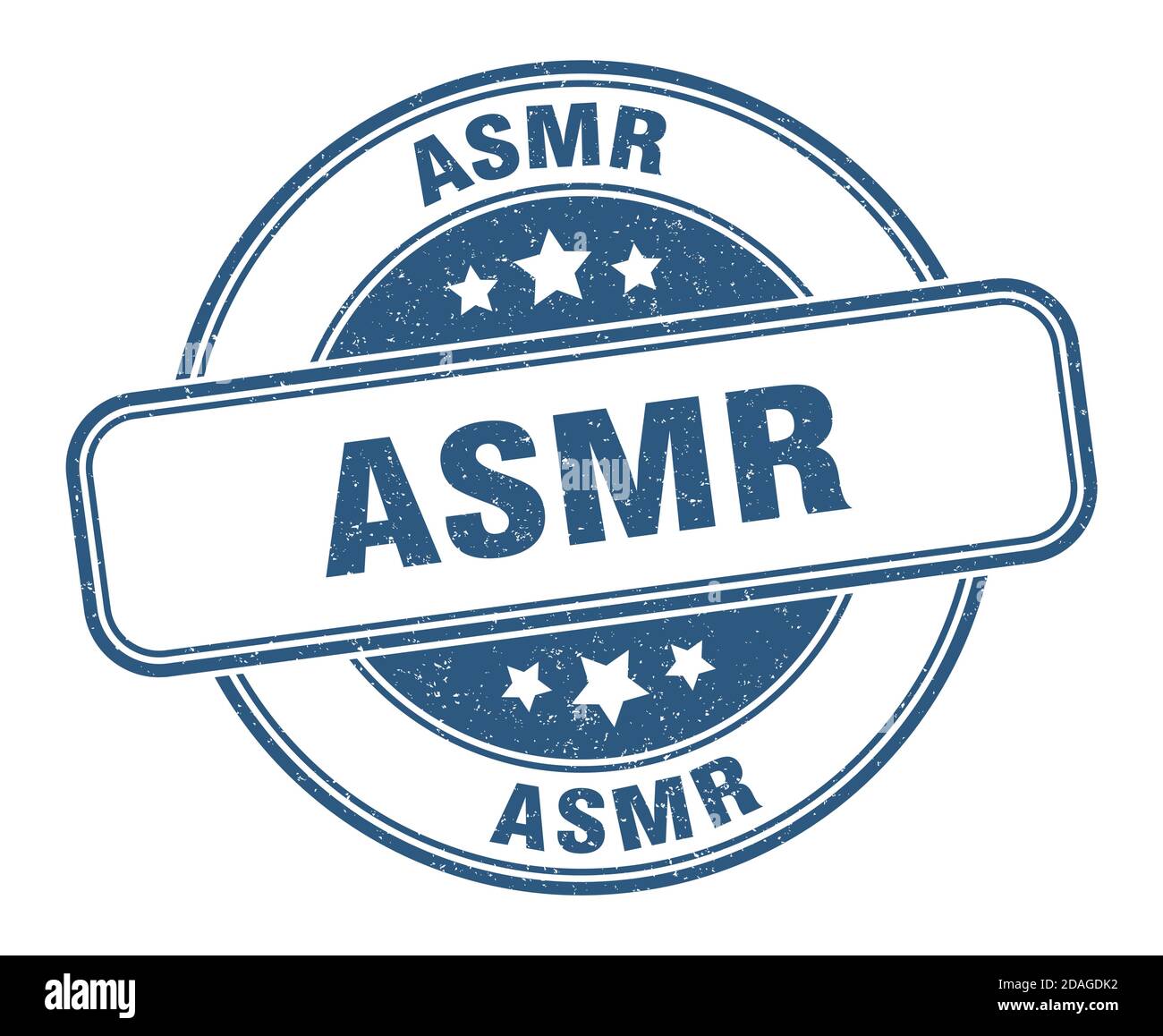 asmr stamp. asmr sign. round grunge label Stock Vector Image & Art - Alamy