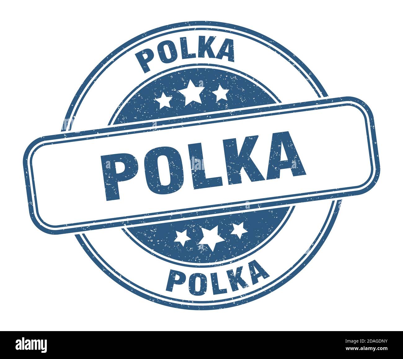 polka stamp. polka sign. round grunge label Stock Vector Image & Art ...
