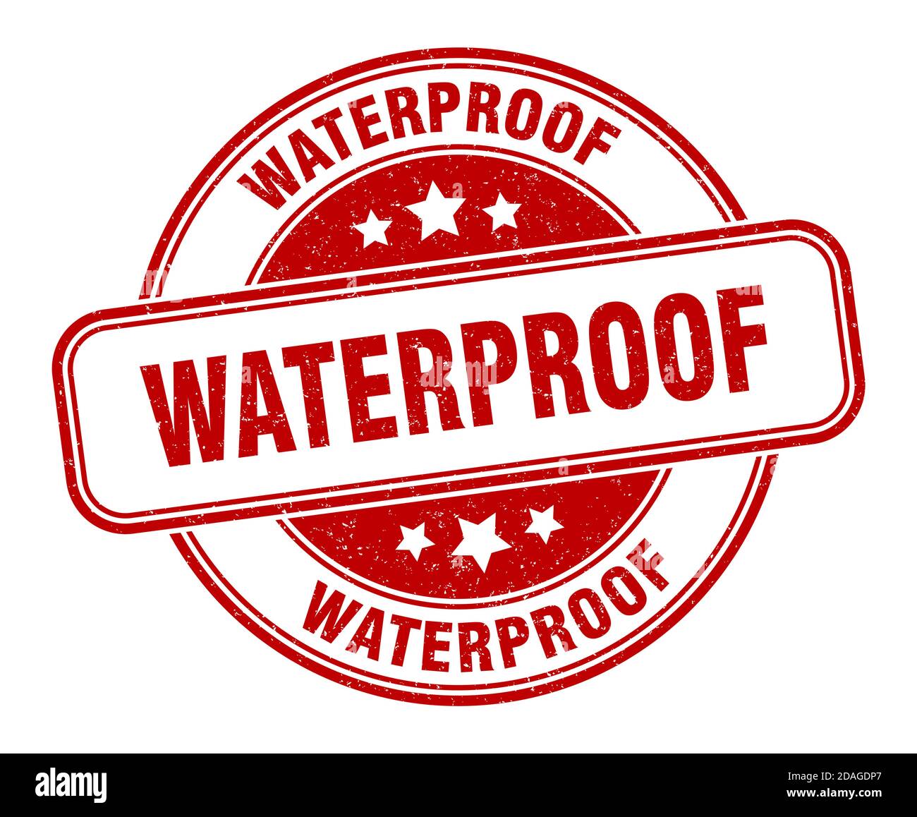 waterproof stamp. waterproof sign. round grunge label Stock Vector ...