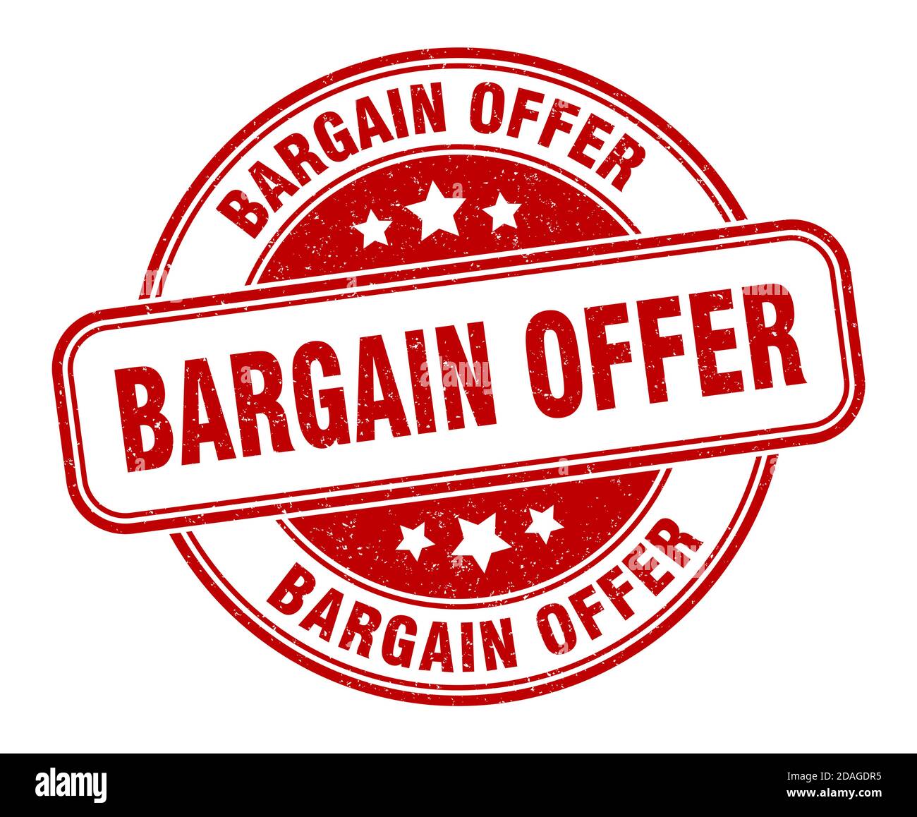 bargain offer stamp. bargain offer sign. round grunge label Stock ...