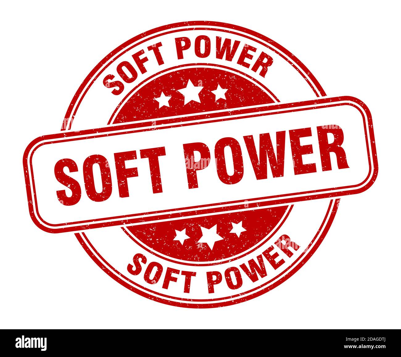 soft power stamp. soft power sign. round grunge label Stock Vector ...