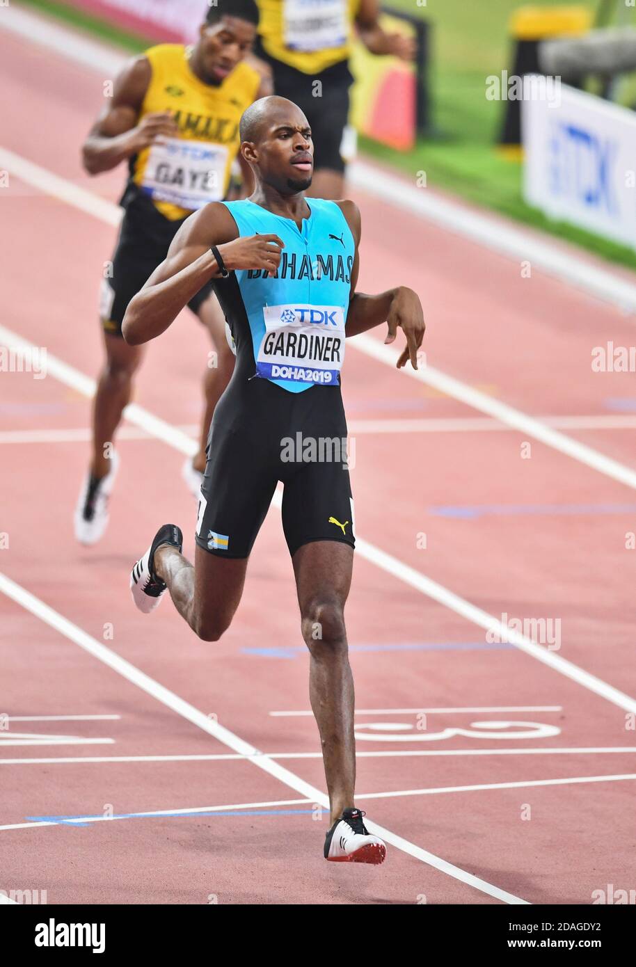 Steven Gardiner (Bahamas). 400 metres Gold Medal. IAAF World Athletics ...