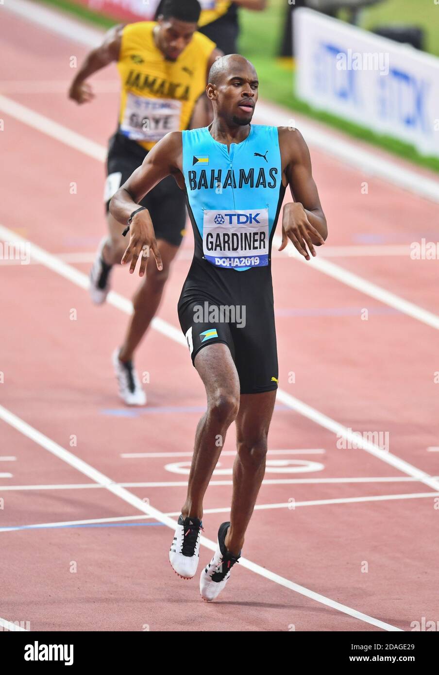 Steven Gardiner (Bahamas). 400 metres Gold Medal. IAAF World Athletics ...