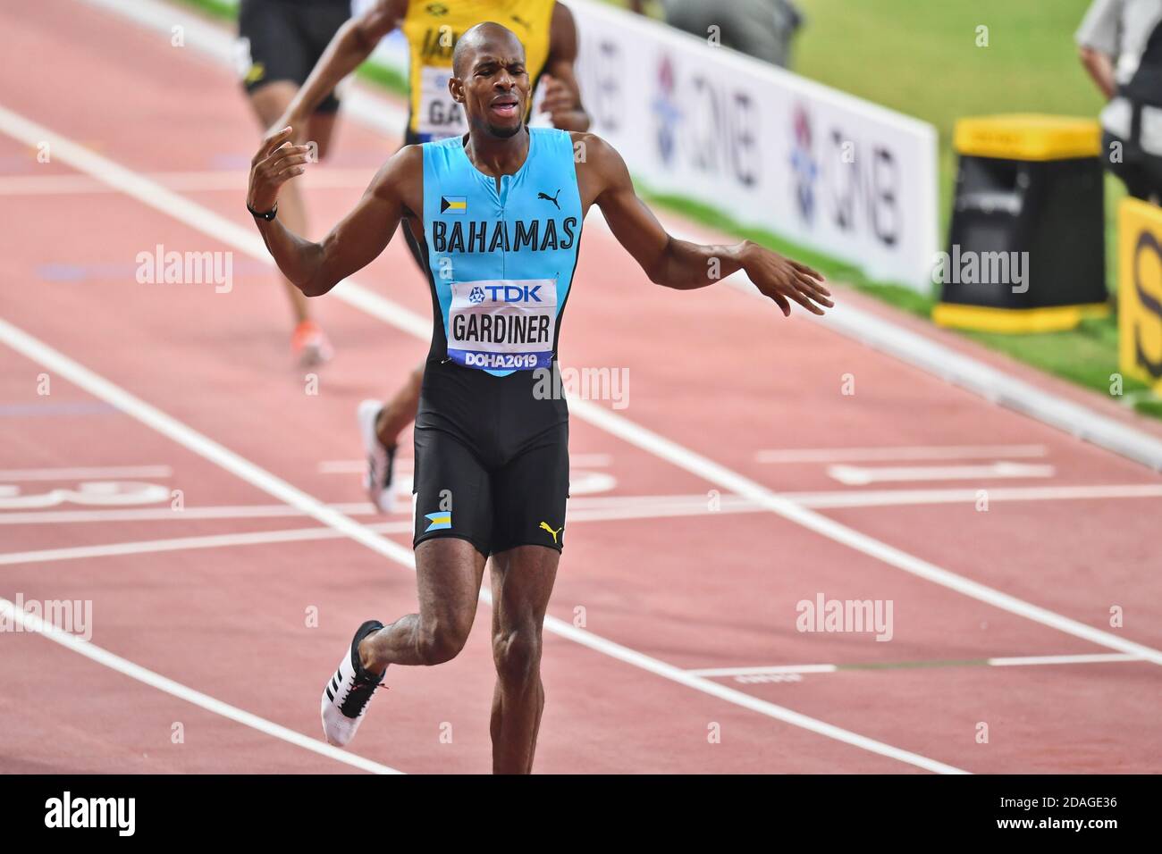 Steven Gardiner (Bahamas). 400 metres Gold Medal. IAAF World Athletics ...