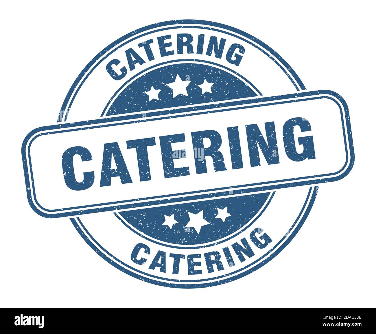 catering stamp. catering sign. round grunge label Stock Vector Image ...