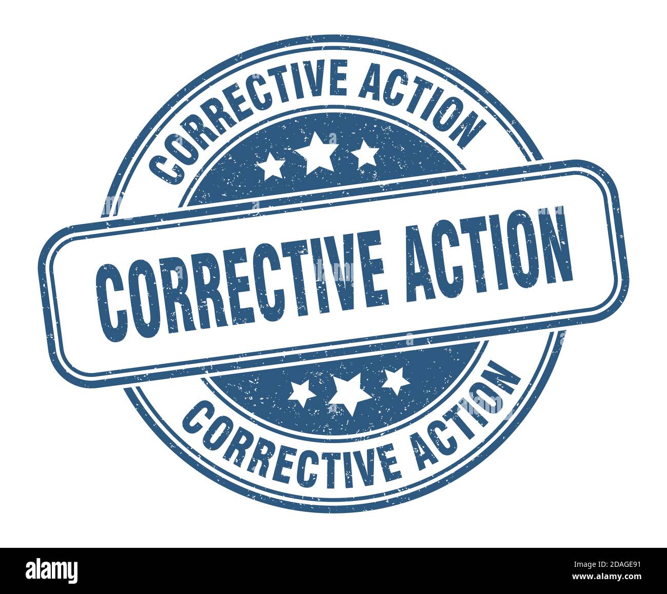 corrective action stamp. corrective action sign. round grunge label ...