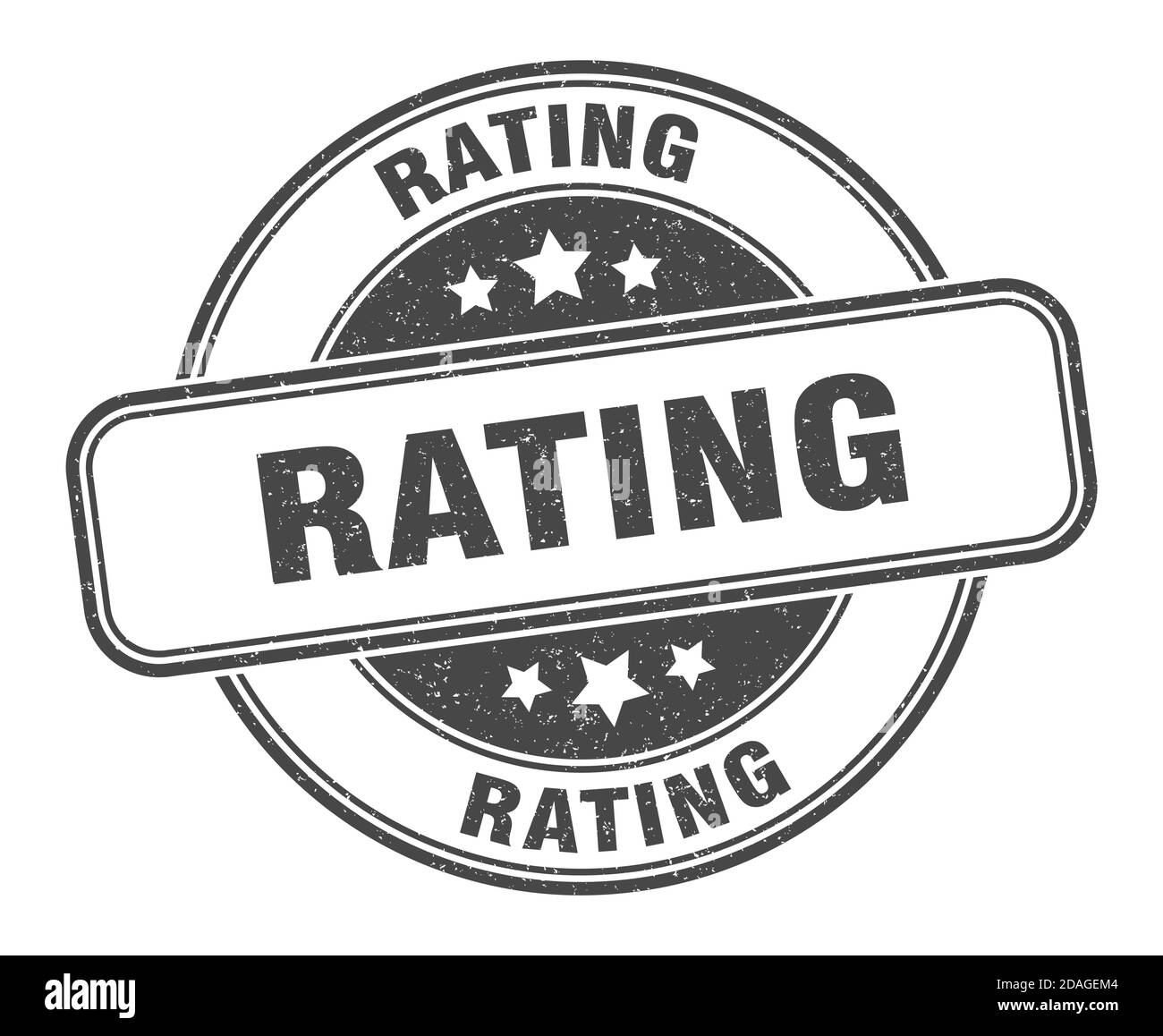 rating stamp. rating sign. round grunge label Stock Vector Image & Art ...