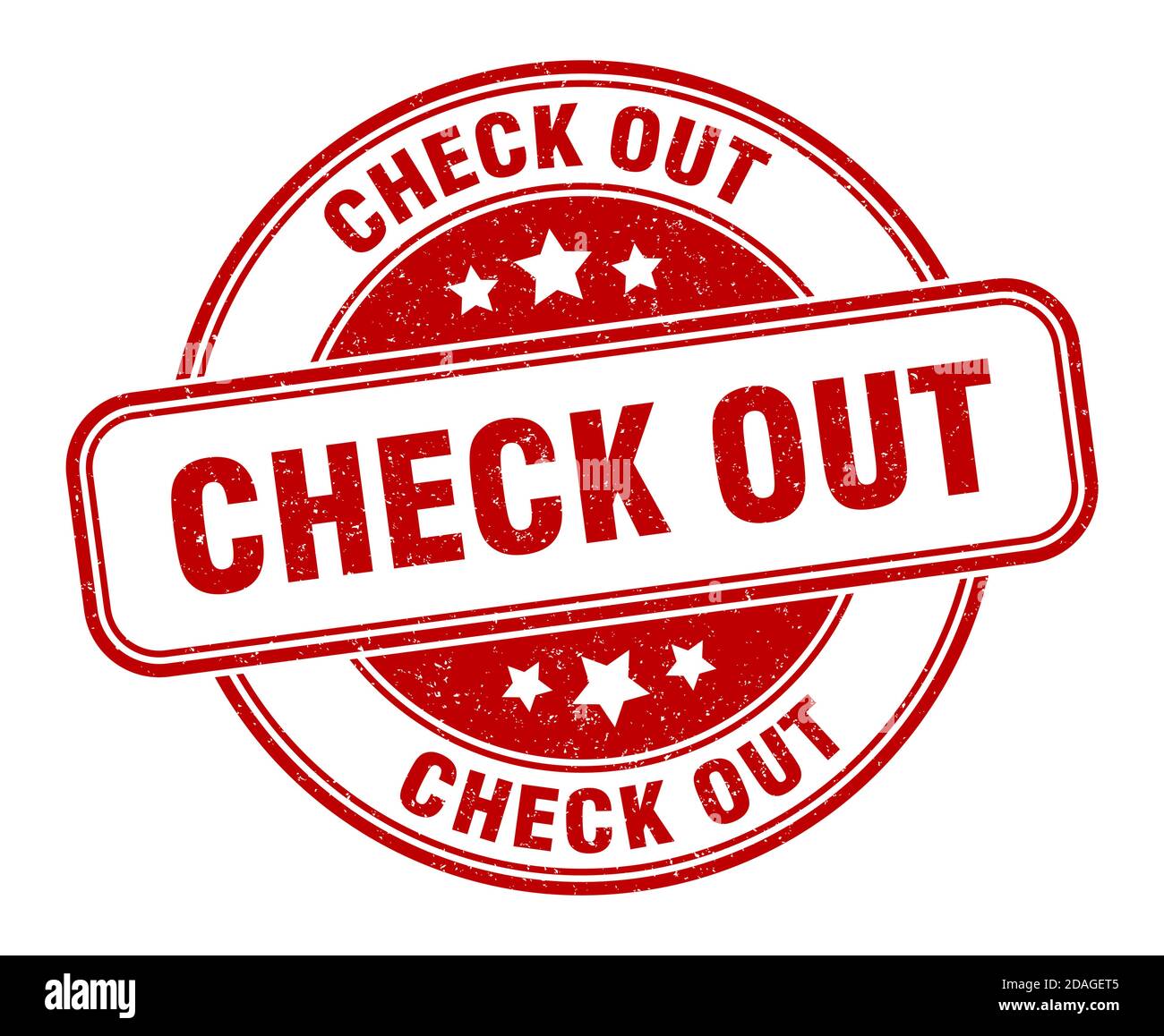 check out stamp. check out sign. round grunge label Stock Vector Image ...