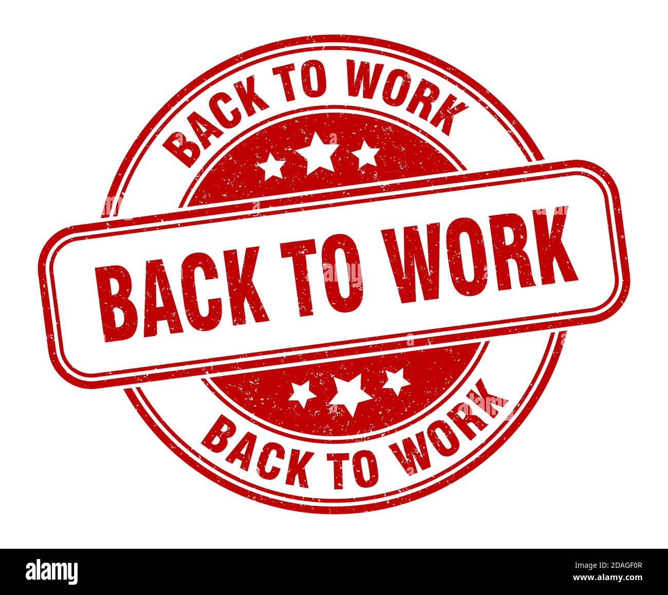 back to work stamp. back to work sign. round grunge label Stock Vector ...