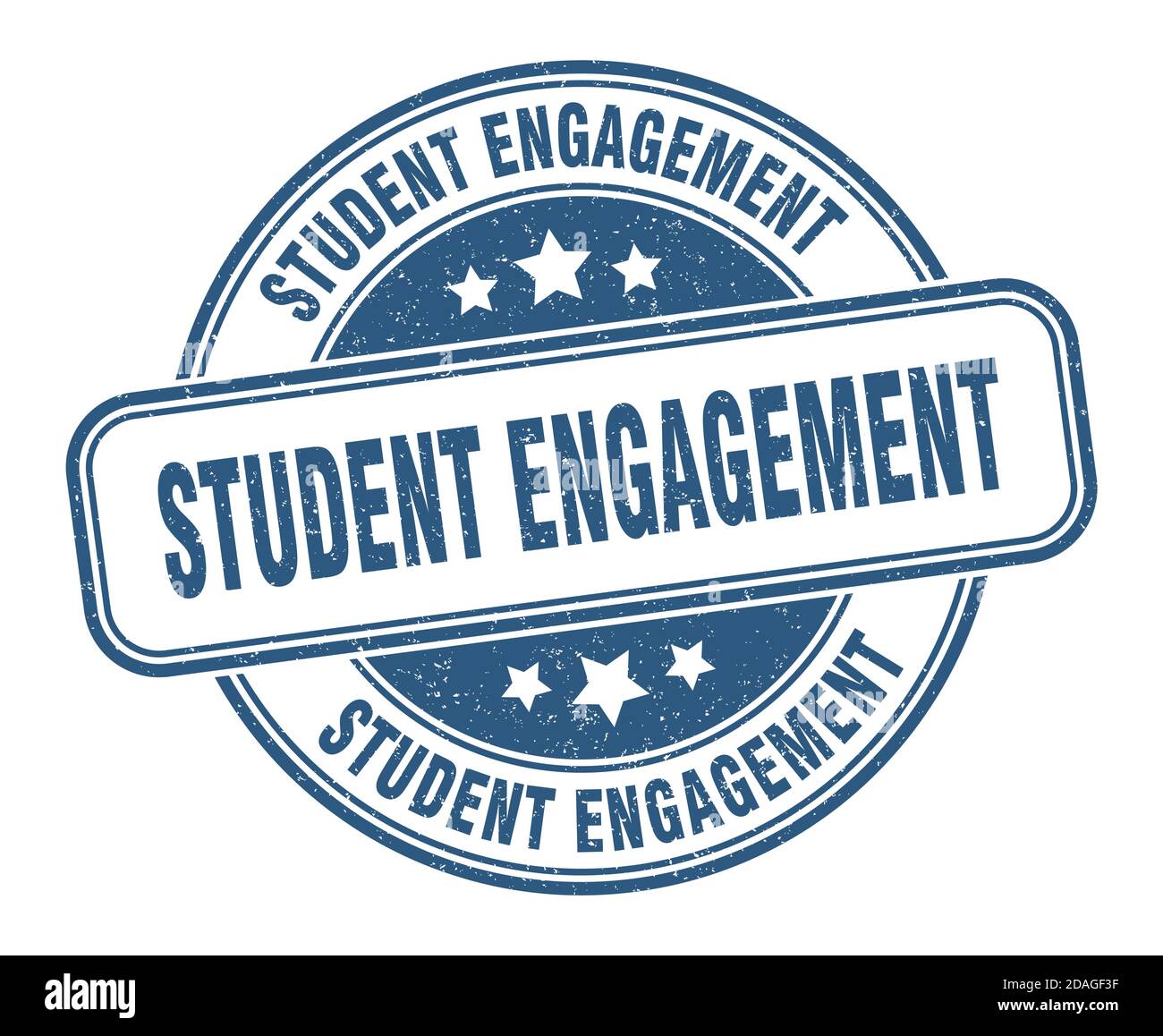 student engagement stamp. student engagement sign. round grunge label ...