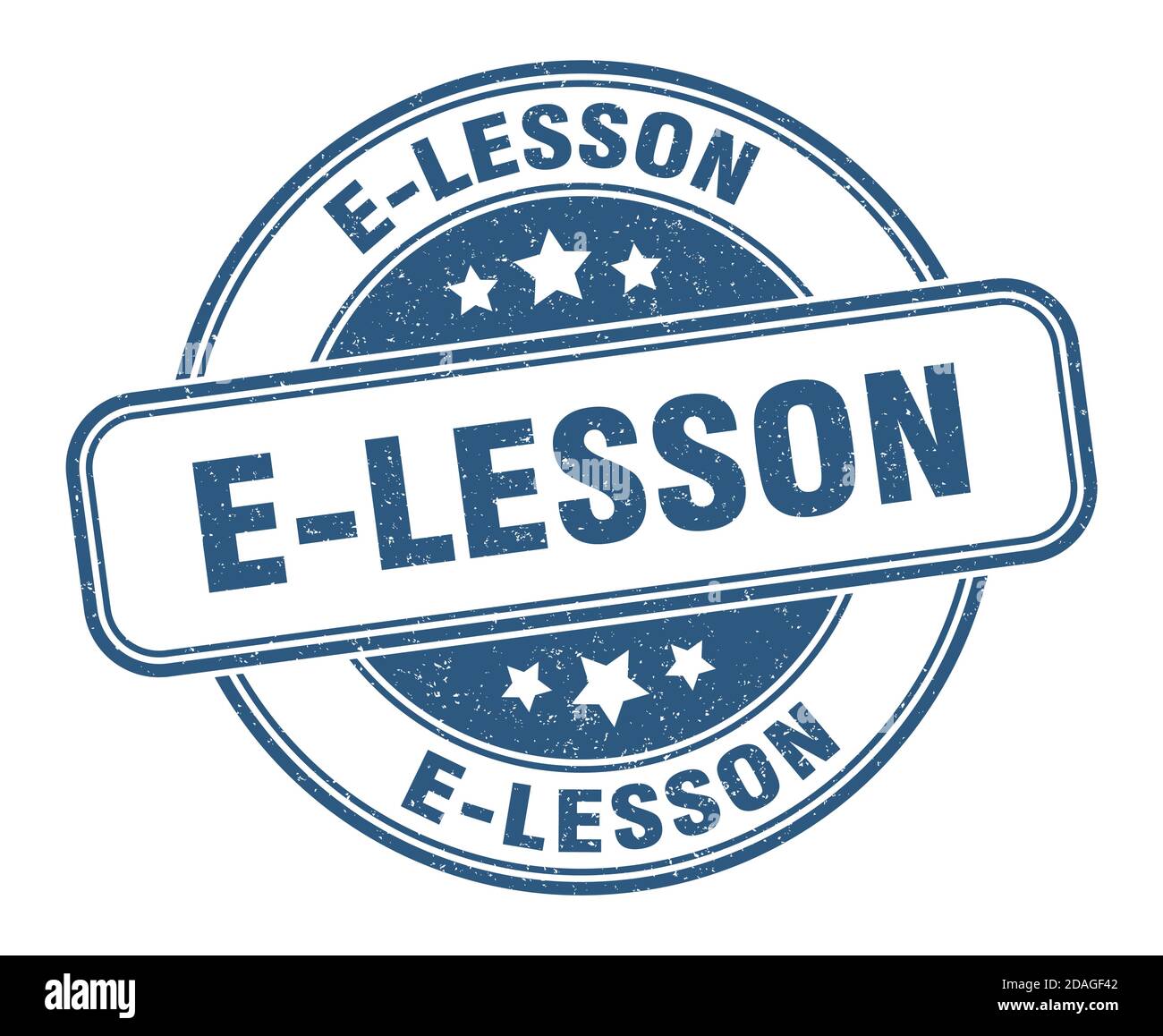 e-lesson stamp. e-lesson sign. round grunge label Stock Vector Image ...