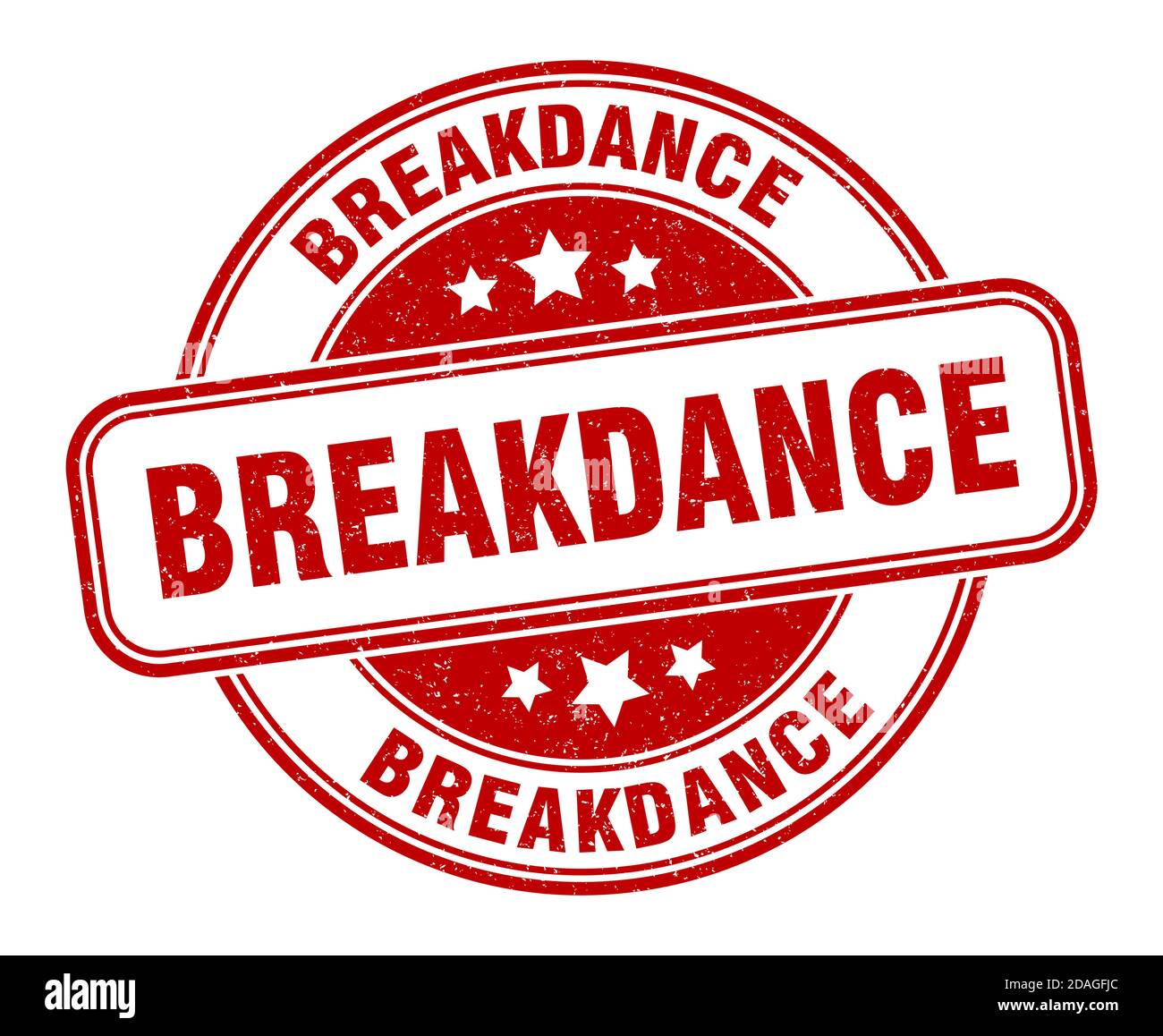 breakdance stamp. breakdance sign. round grunge label Stock Vector ...