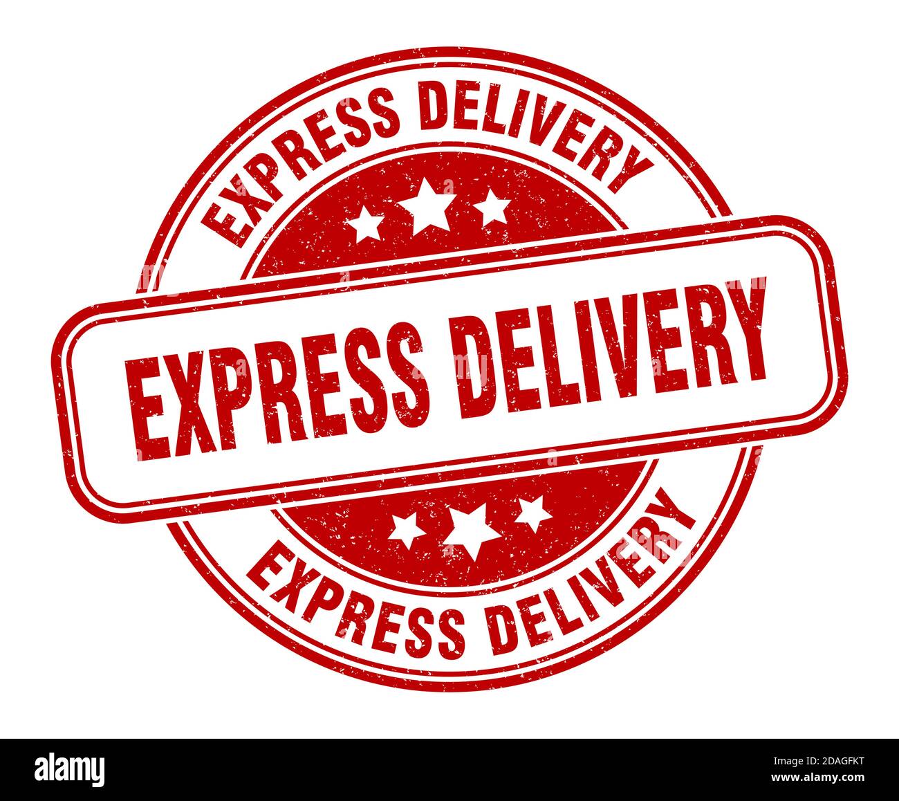 express delivery stamp. express delivery sign. round grunge label Stock ...