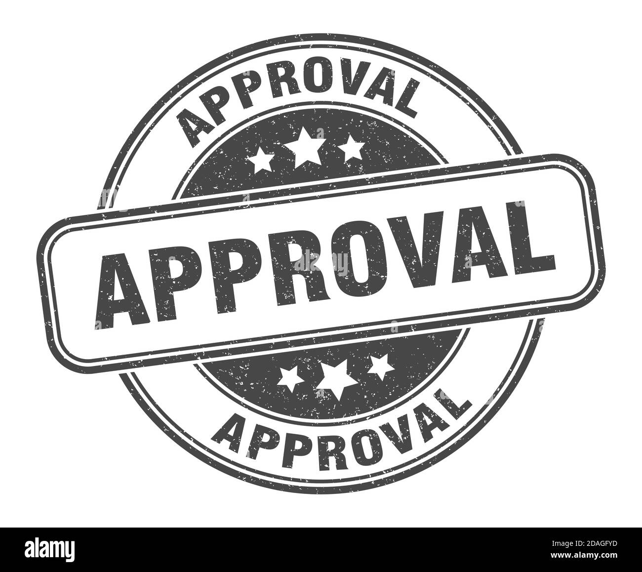 approval stamp. approval sign. round grunge label Stock Vector Image ...