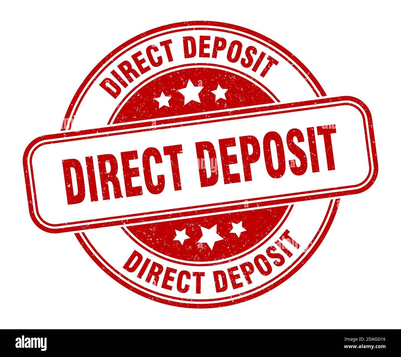 direct deposit stamp. direct deposit sign. round grunge label Stock ...
