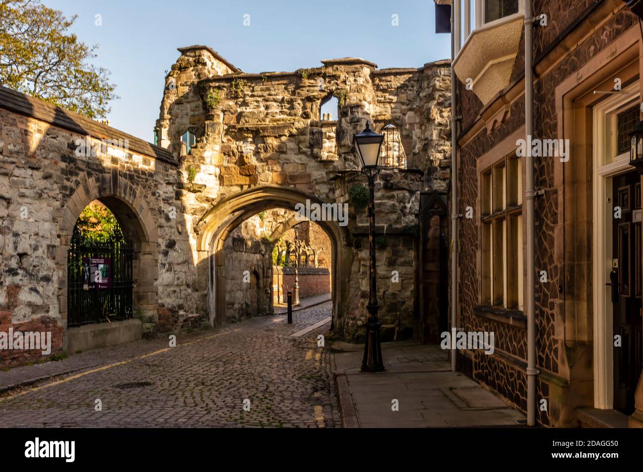 Just activity walk during the COVID lockdown in UK. Leicester Castle ...