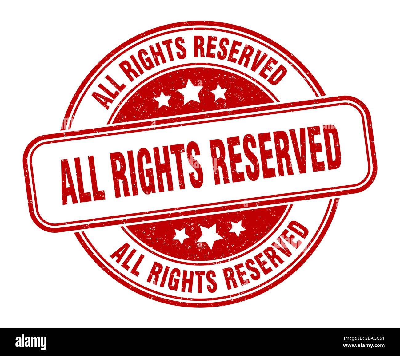 all rights reserved stamp. all rights reserved sign. round grunge label ...
