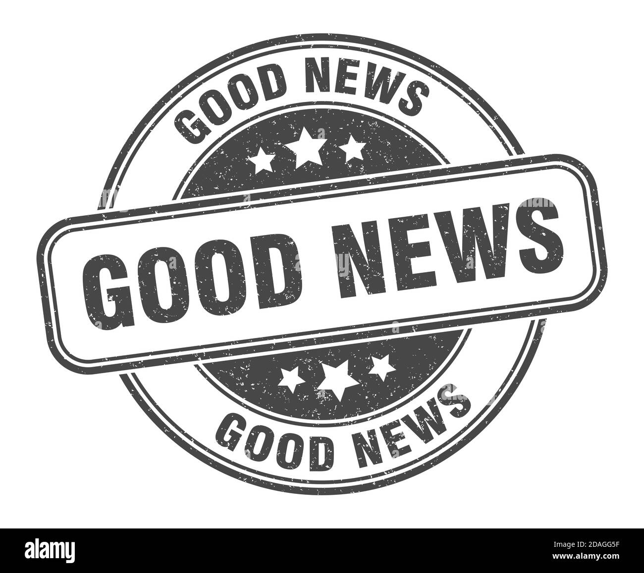 good news stamp. good news sign. round grunge label Stock Vector Image ...