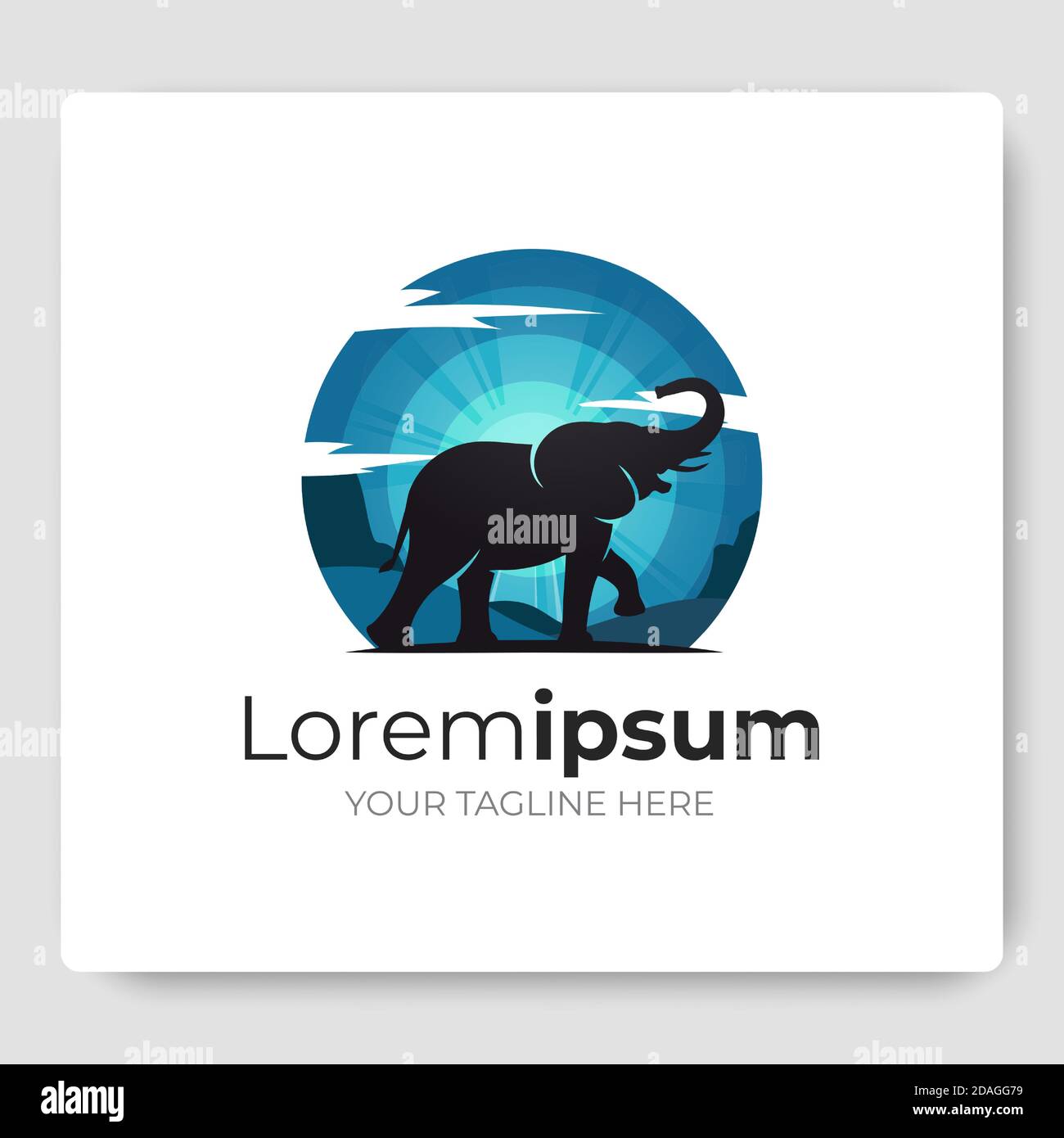elephant logo designs vector icon illustration Stock Vector Image & Art ...