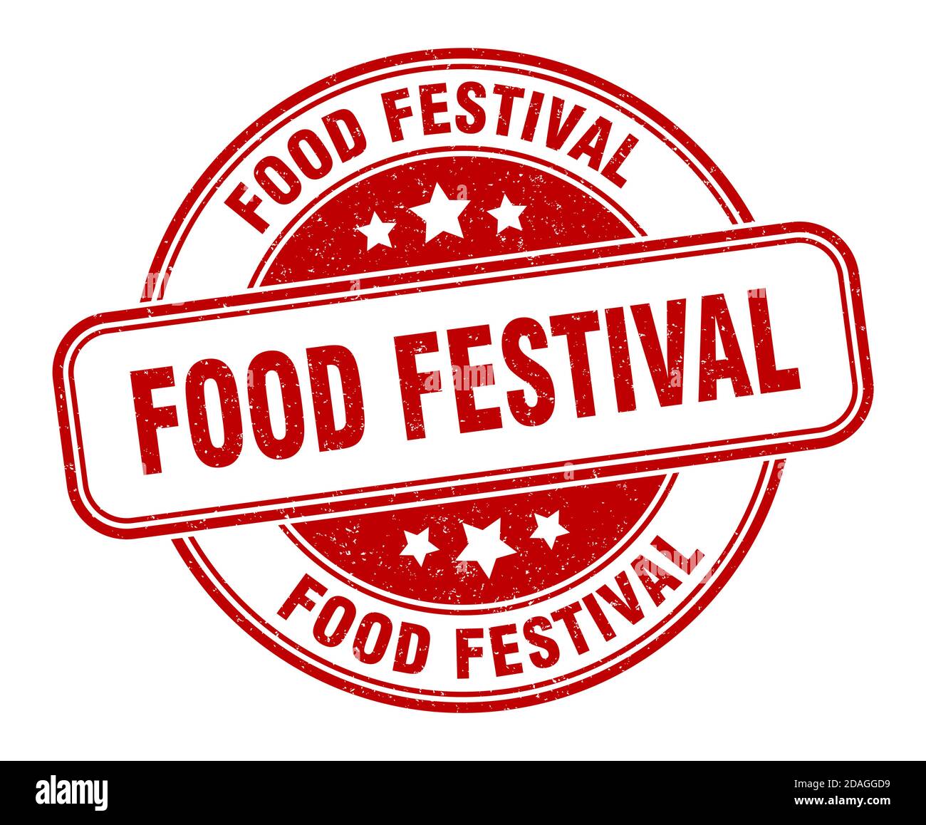 food festival stamp. food festival sign. round grunge label Stock ...