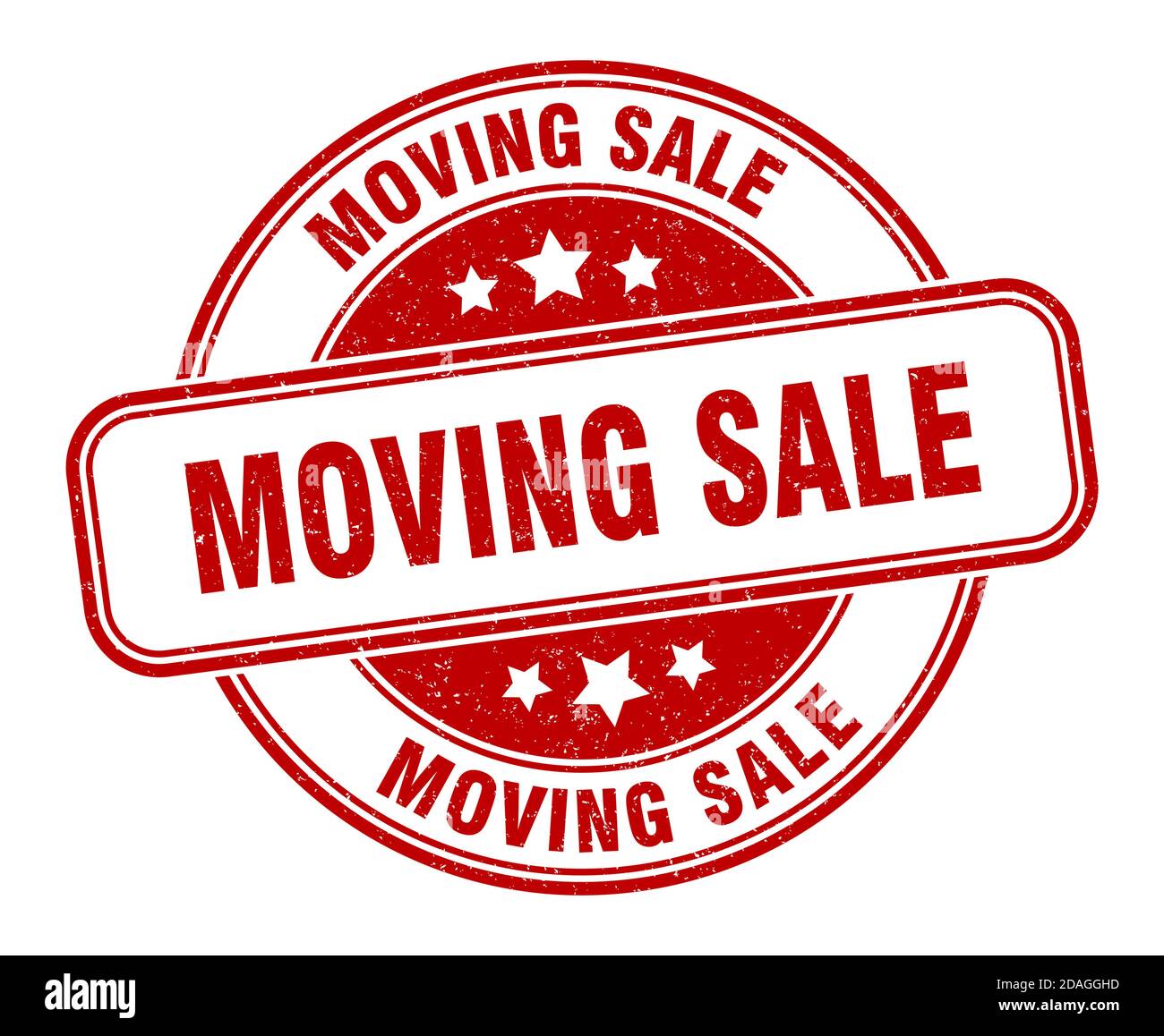 moving sale stamp. moving sale sign. round grunge label Stock Vector ...