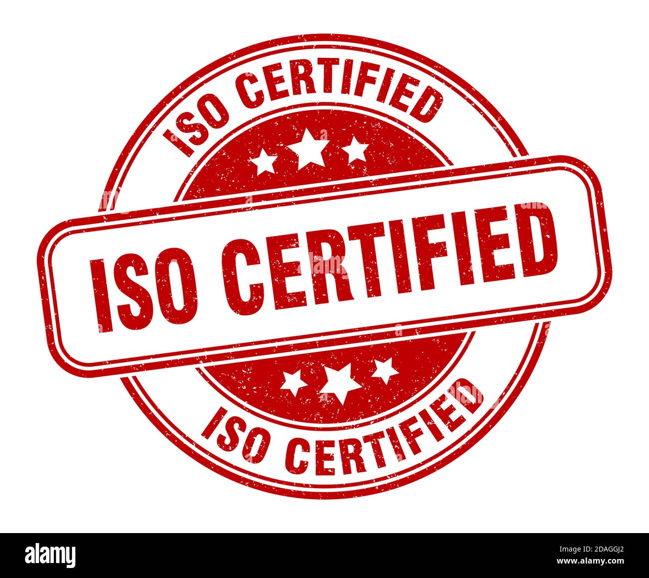iso certified stamp. iso certified sign. round grunge label Stock Vector Image & Art - Alamy