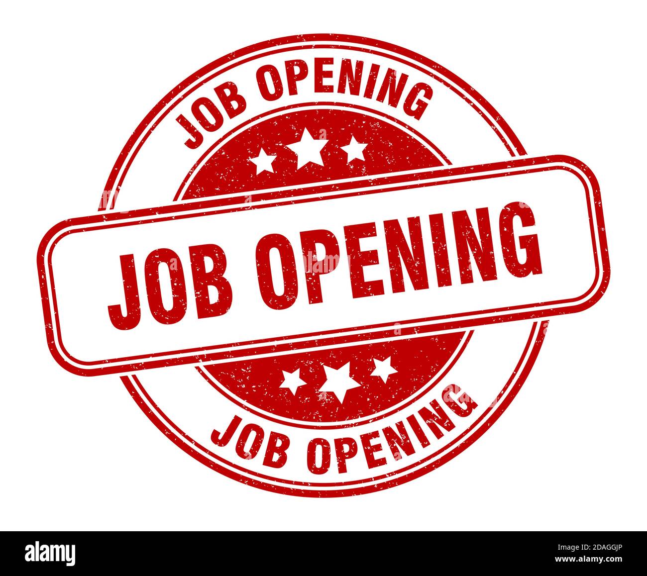 job opening stamp. job opening sign. round grunge label Stock Vector ...