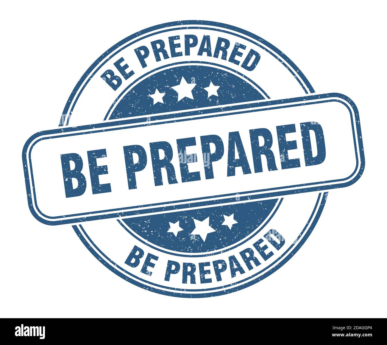 be prepared stamp. be prepared sign. round grunge label Stock Vector ...