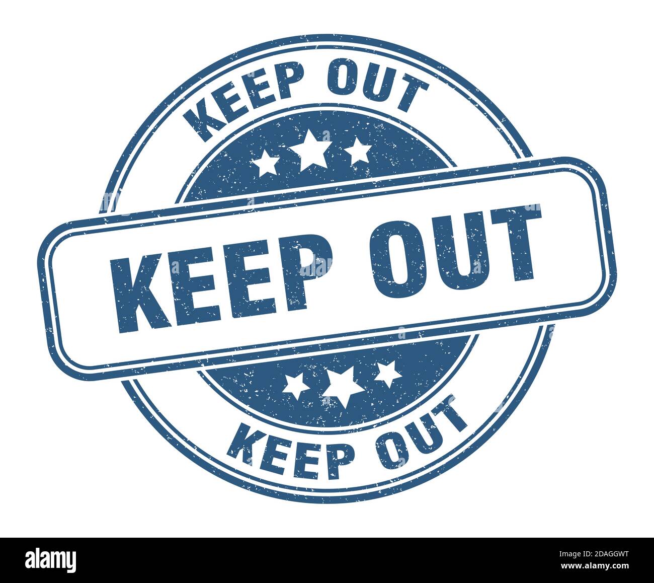 keep out stamp. keep out sign. round grunge label Stock Vector Image ...