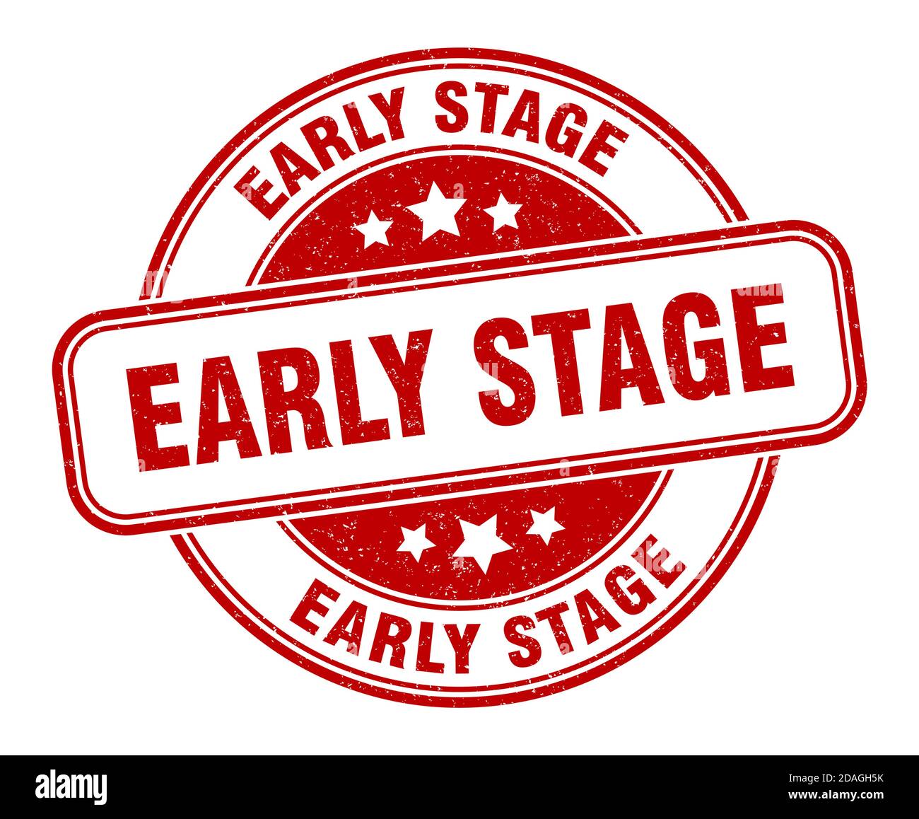 early stage stamp. early stage sign. round grunge label Stock Vector ...