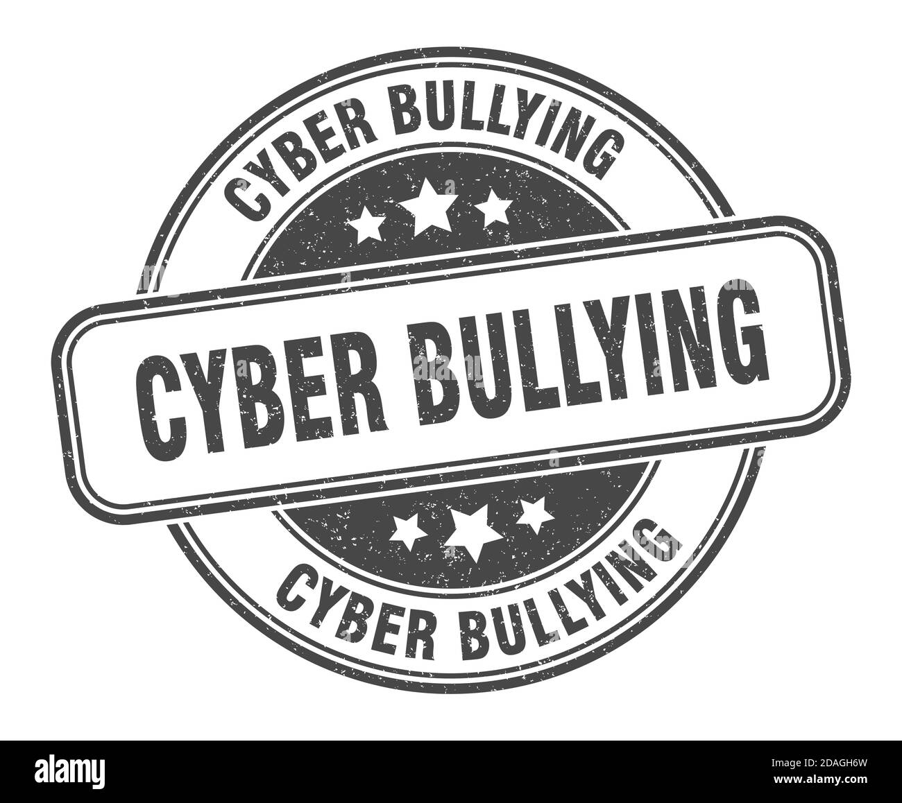 cyber bullying stamp. cyber bullying sign. round grunge label Stock ...