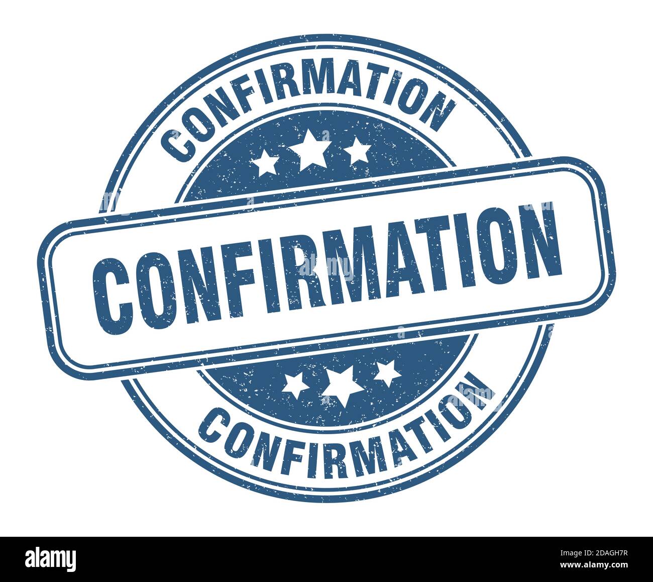 confirmation stamp. confirmation sign. round grunge label Stock Vector ...