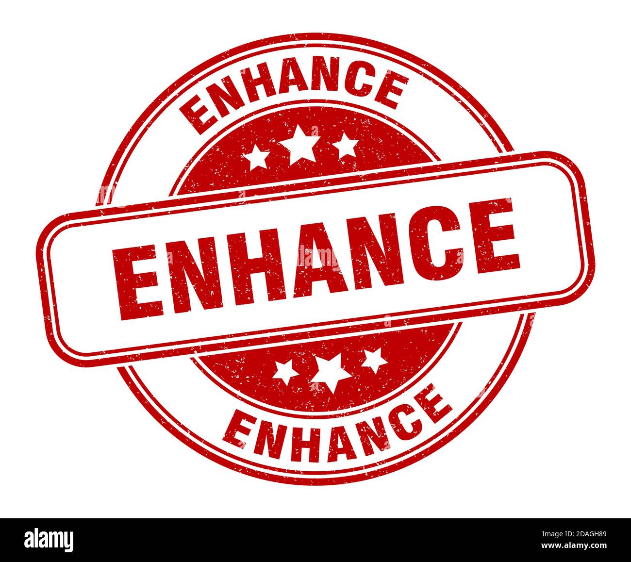 enhance stamp. enhance sign. round grunge label Stock Vector Image ...