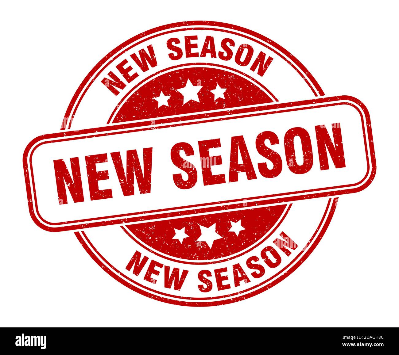 new season stamp. new season sign. round grunge label Stock Vector ...