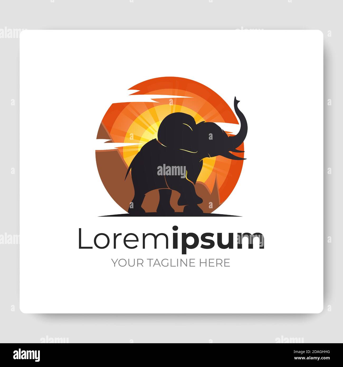 elephant logo designs vector icon illustration Stock Vector Image & Art ...