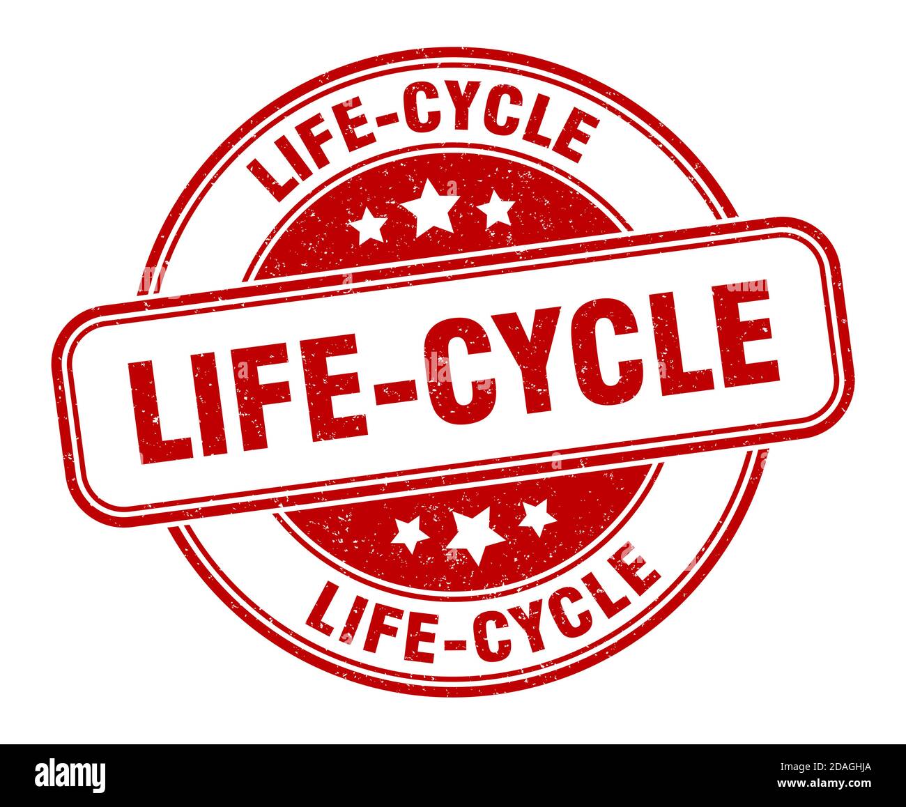 life-cycle stamp. life-cycle sign. round grunge label Stock Vector ...