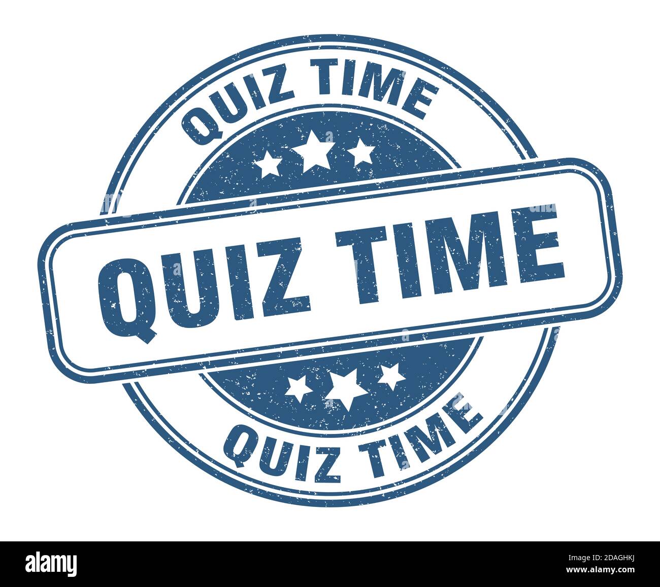 quiz time stamp. quiz time sign. round grunge label Stock Vector Image ...