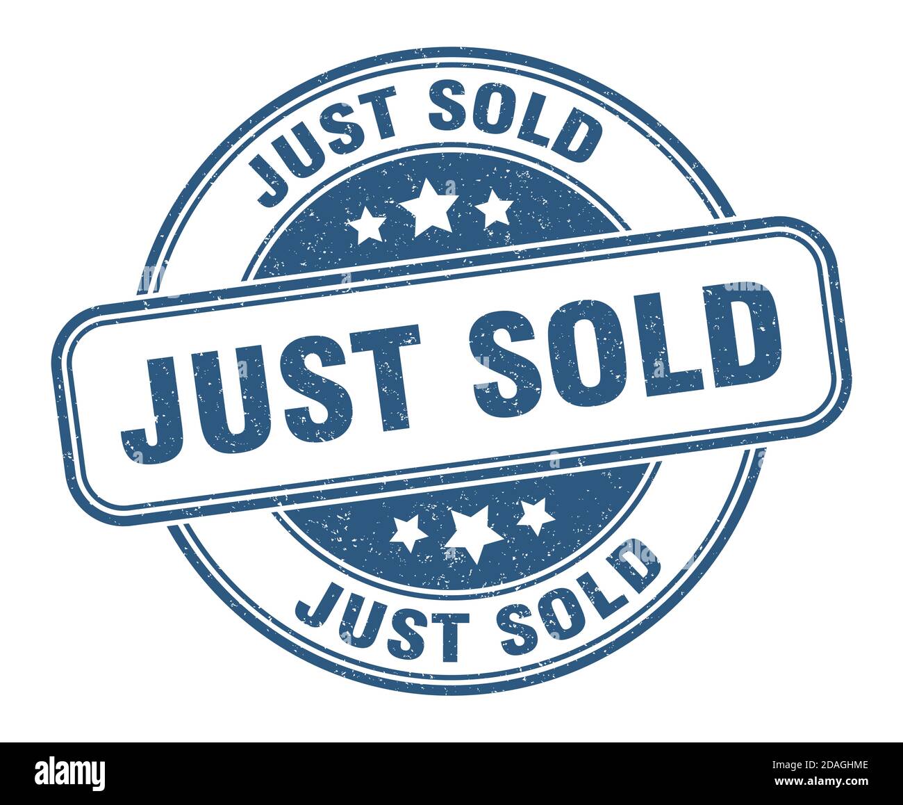 just sold stamp. just sold sign. round grunge label Stock Vector Image & Art - Alamy