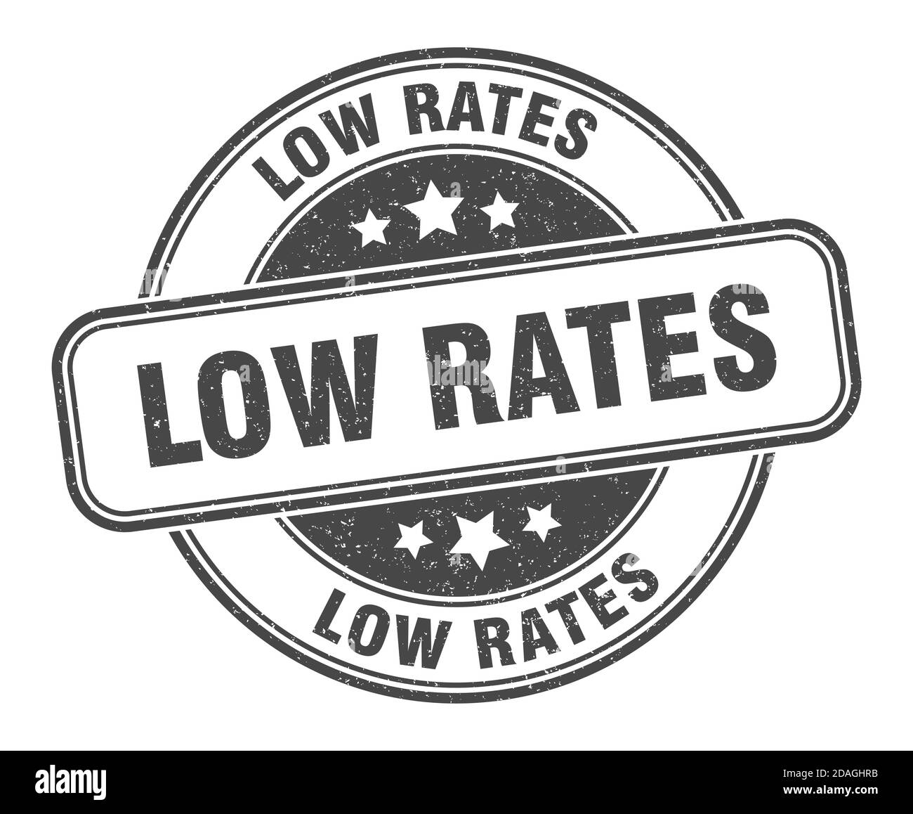 low rates stamp. low rates sign. round grunge label Stock Vector Image ...
