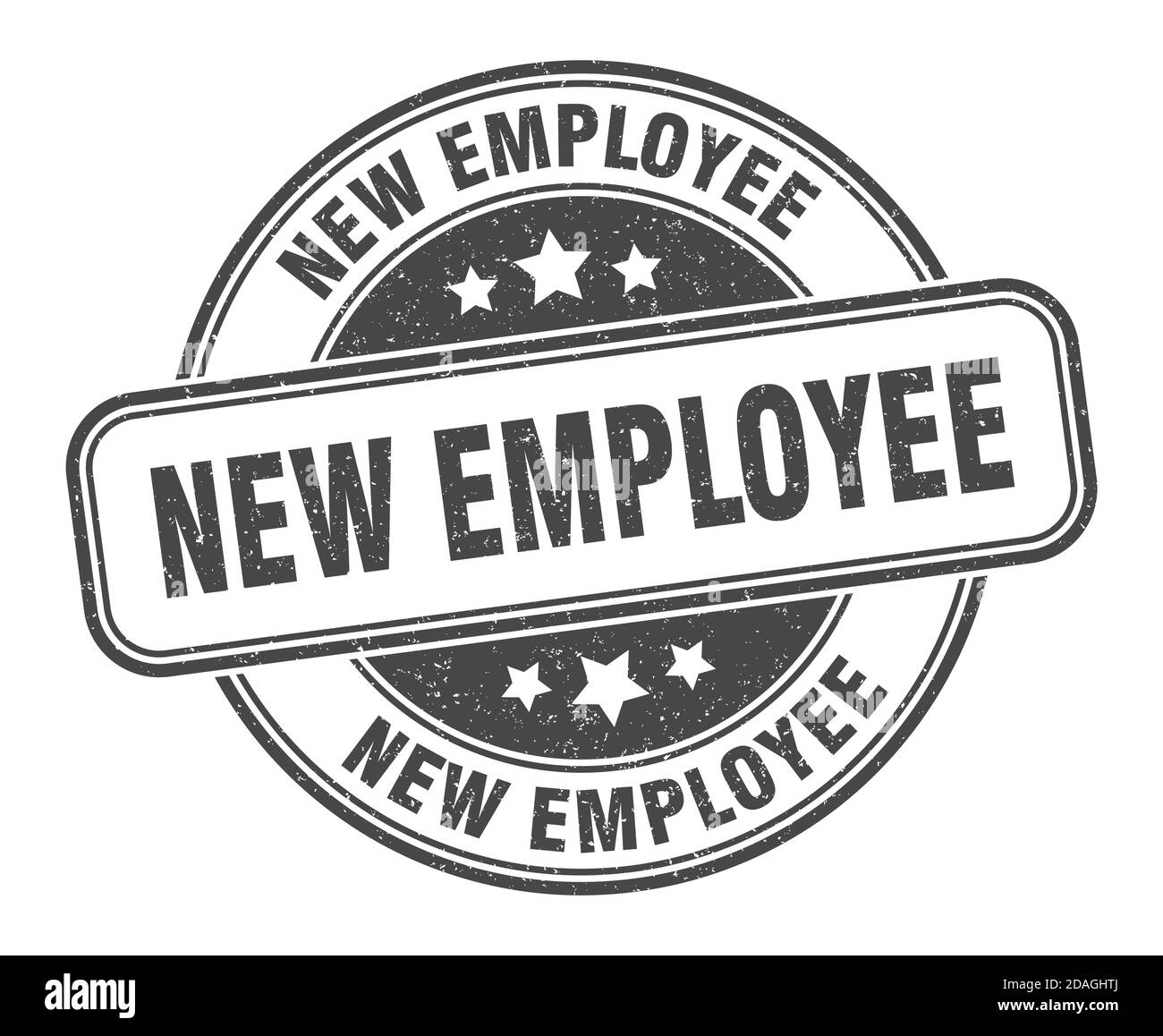 new employee stamp. new employee sign. round grunge label Stock Vector ...