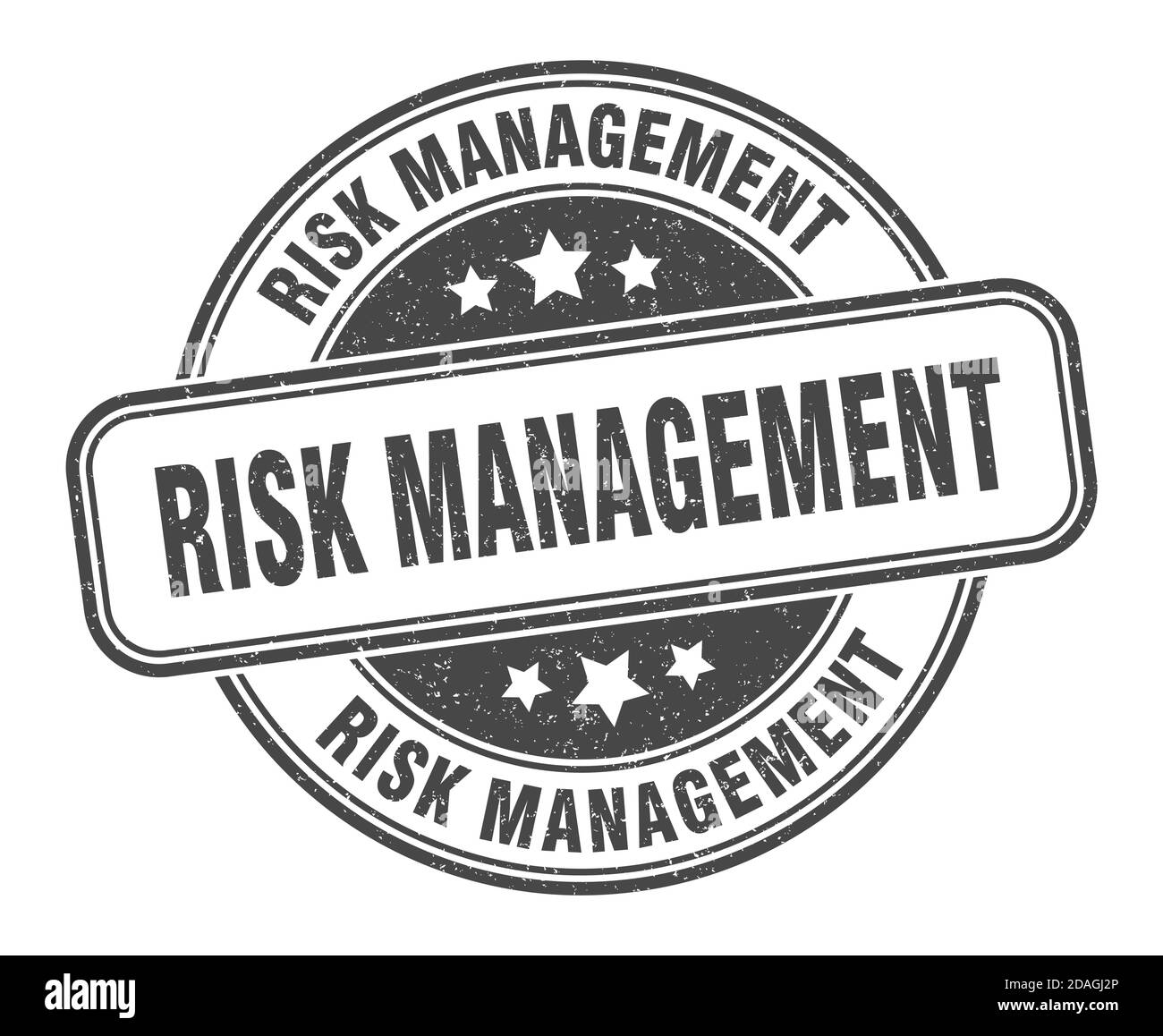risk management stamp. risk management sign. round grunge label Stock ...