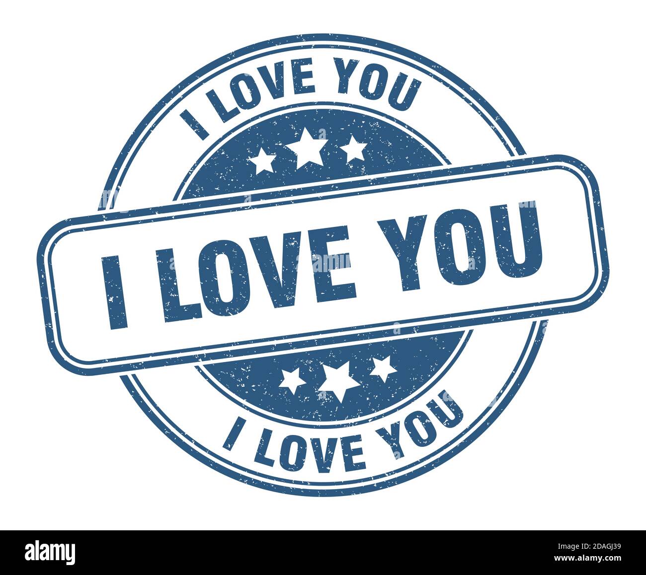 i love you stamp. i love you sign. round grunge label Stock Vector ...