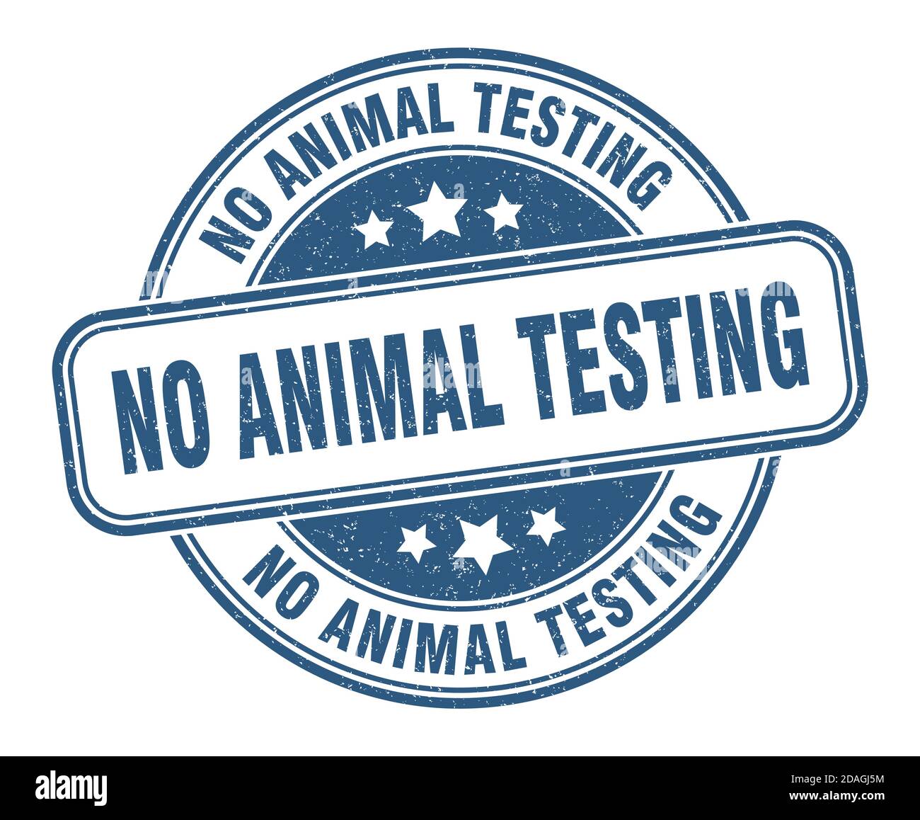 no animal testing stamp. no animal testing sign. round grunge label ...