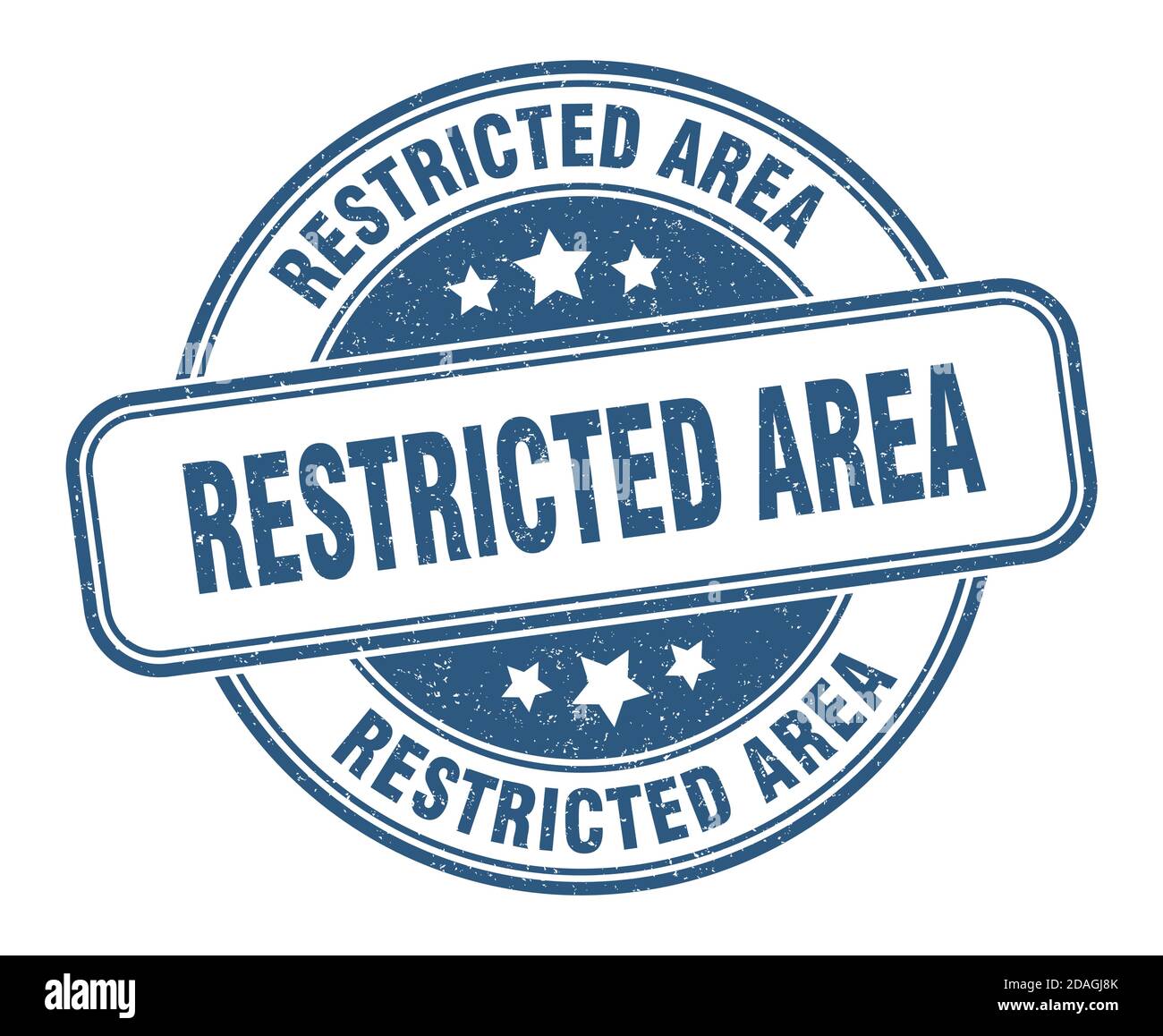 restricted area stamp. restricted area sign. round grunge label Stock ...