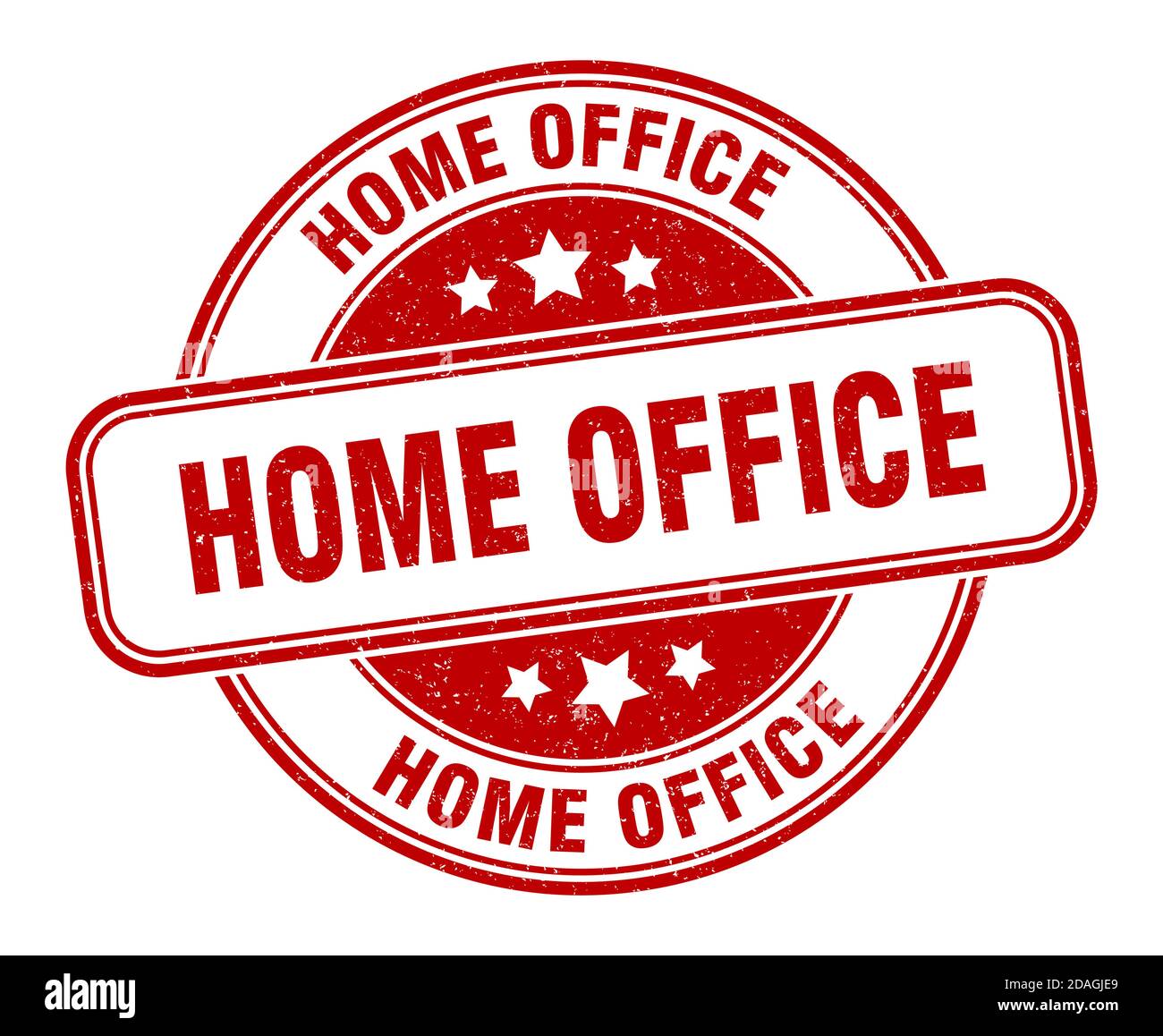 home office stamp. home office sign. round grunge label Stock Vector ...