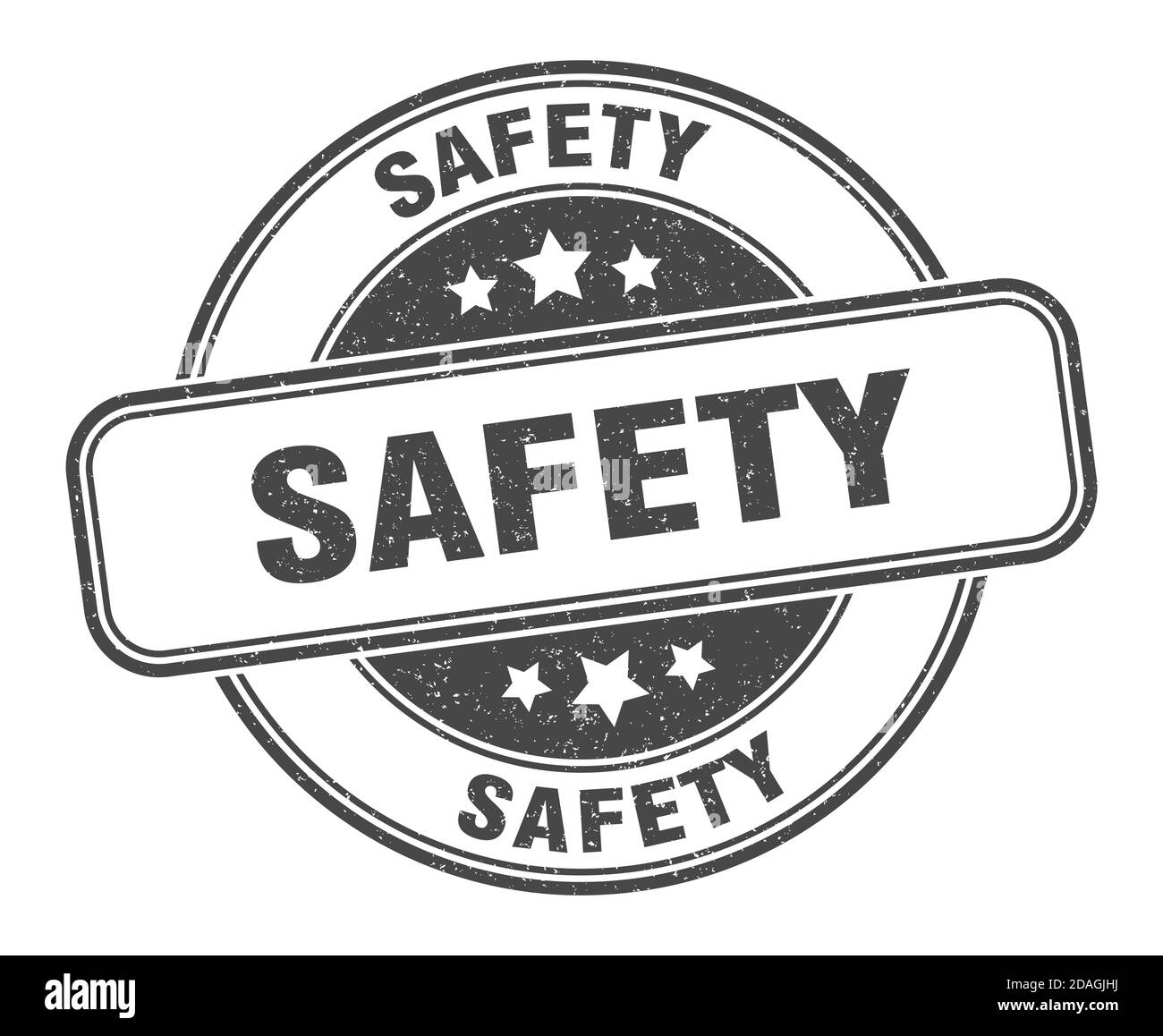 safety stamp. safety sign. round grunge label Stock Vector Image & Art ...