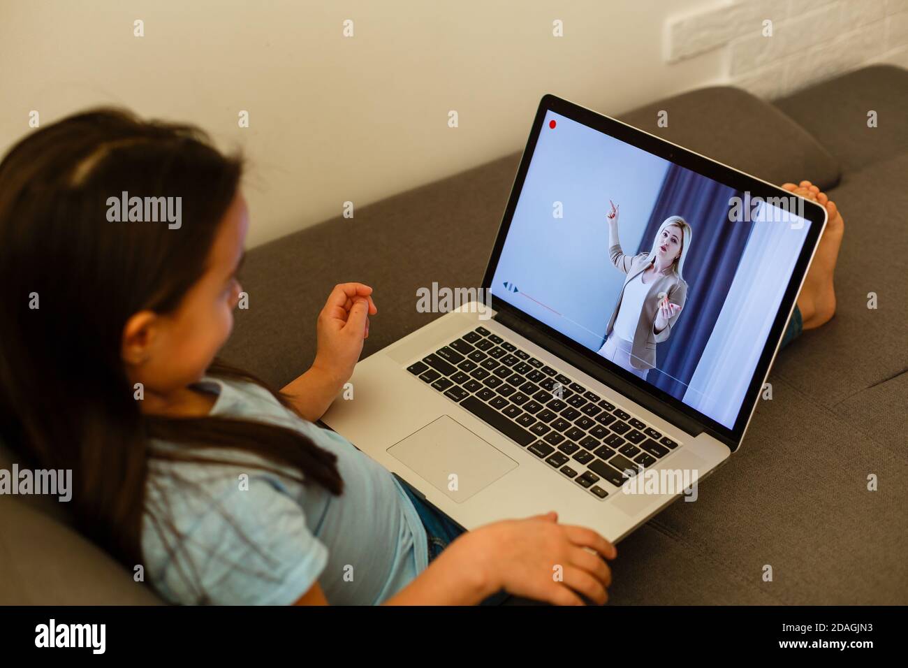 Distance learning online education webpage Stock Photo - Alamy