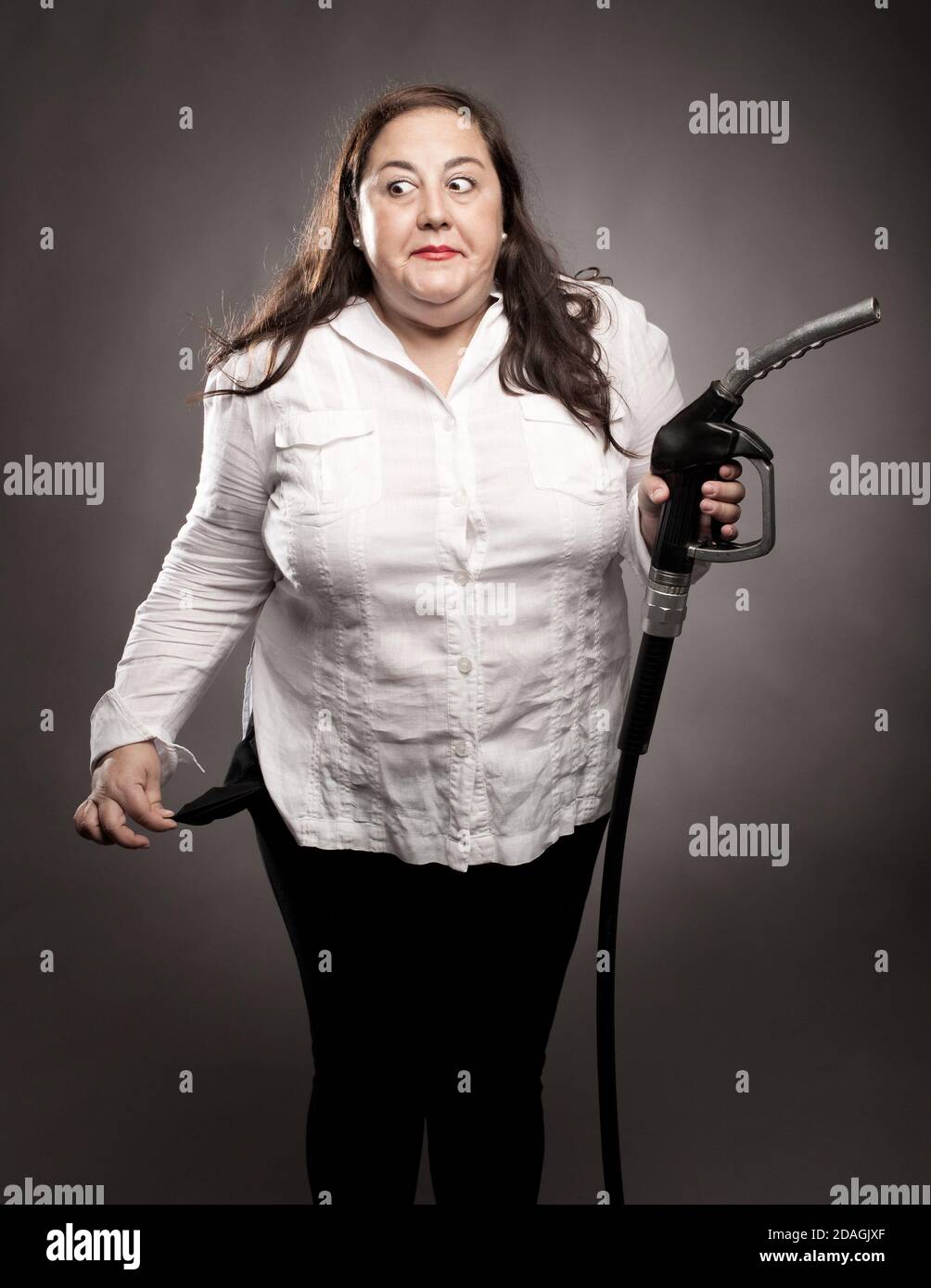 Overweight woman sad hi-res stock photography and images - Alamy