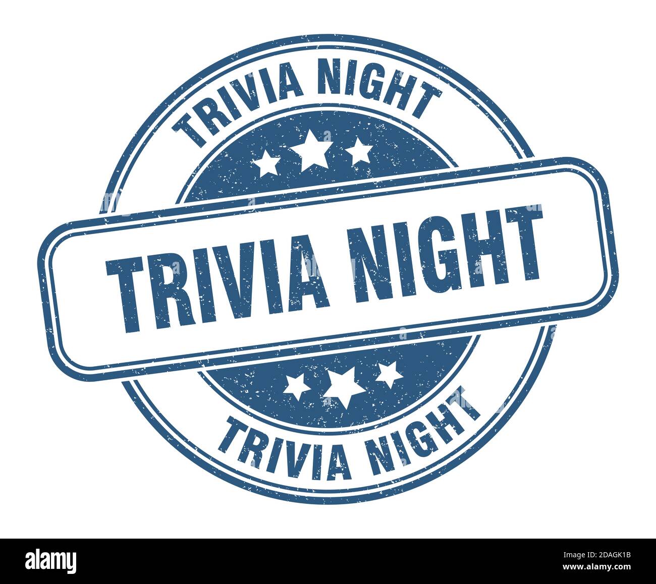trivia night stamp. trivia night sign. round grunge label Stock Vector ...
