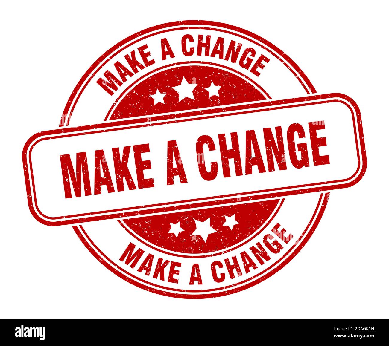 make a change stamp. make a change sign. round grunge label Stock ...